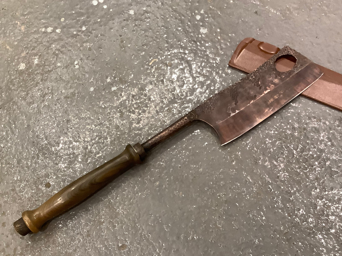 Serenity Knives Hog Splitter in 52100 High Carbon, with Brass & Lignum ...